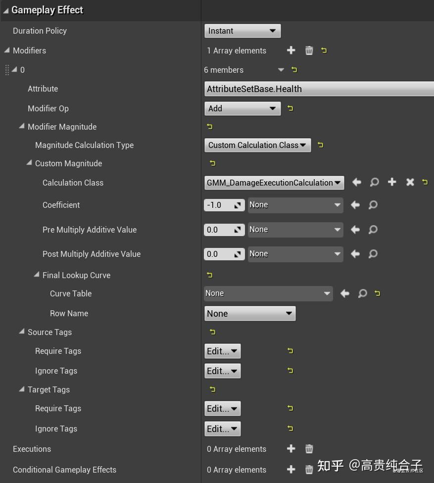 虚幻四Gameplay Ability System入门(7)-Gameplay Effect详解(2)自定义Calculation ...
