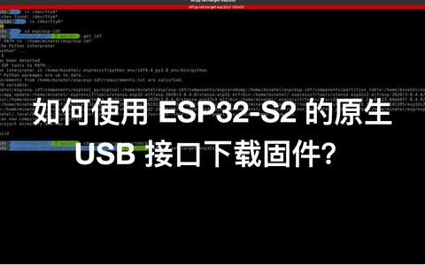 如何使⽤ ESP32-S2 的原⽣ USB 接⼝下载固件？ - 知乎