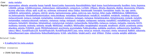 CRAN Task Views 帮助查找需要的R包 - 知乎
