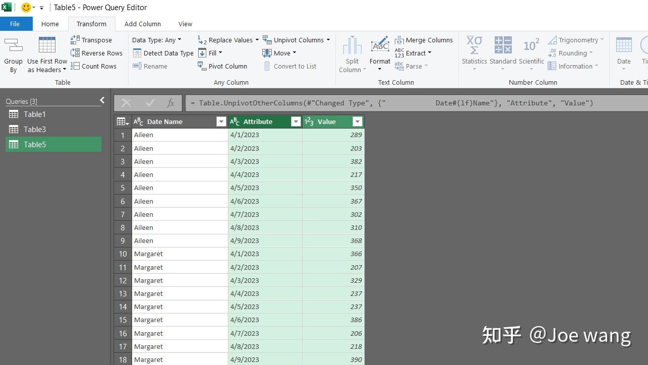 玩转Excel-二维表和一维表相互转化 - 知乎