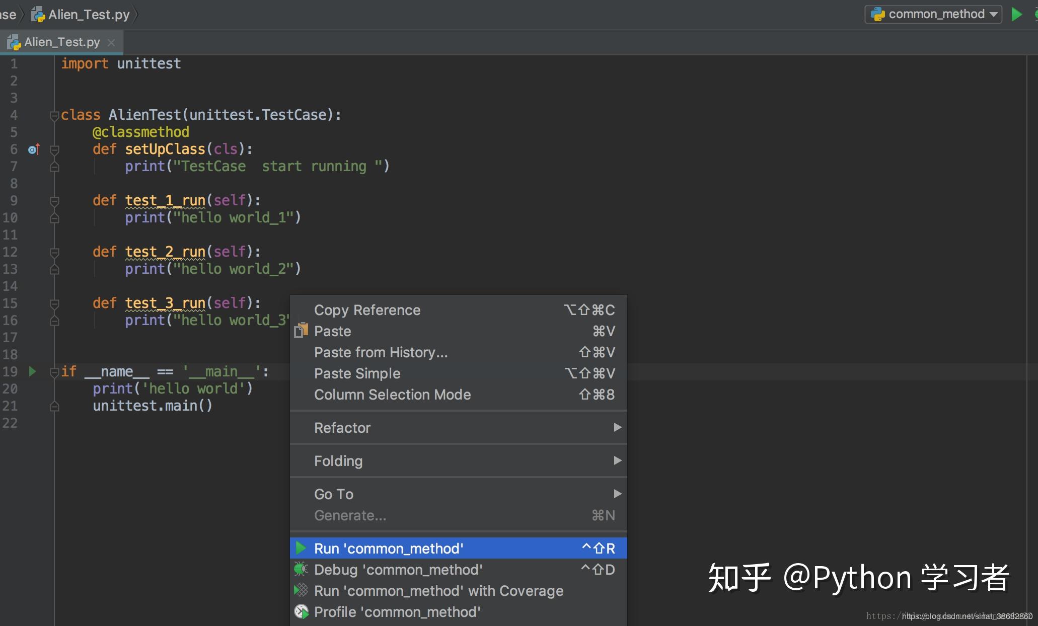 pycharm中脚本执行的3种模式（unittest框架、pytest框架、普通模式） - 知乎
