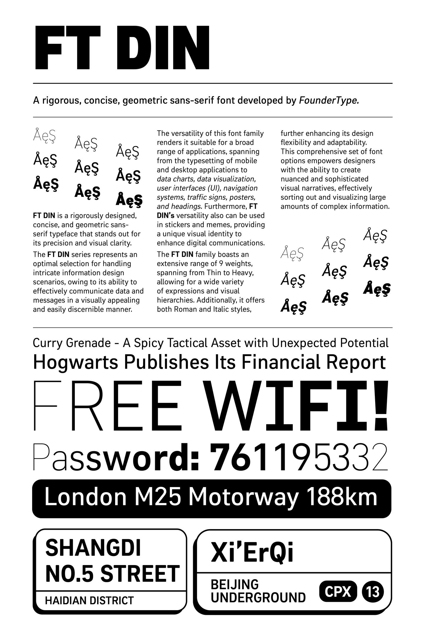 FT DIN字体家族重磅上新！专为信息阅读设计 - 知乎