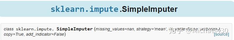 每天一点sklearn之simpleimputer（919） 知乎 