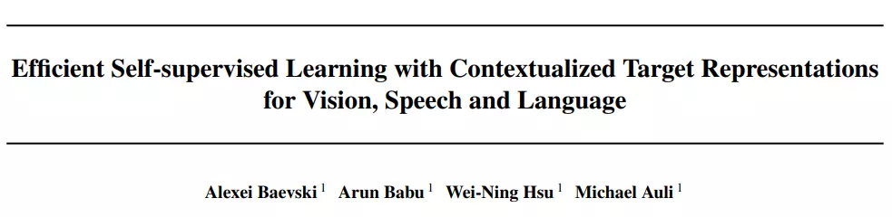 多模态再次统一！Meta发布自监督算法data2vec 2.0：训练效率最高提升16倍！ - 知乎