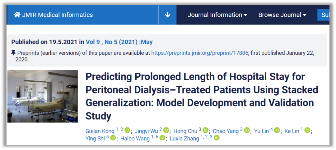 医学信息学期刊介绍——JMIR Medical Informatics - 知乎