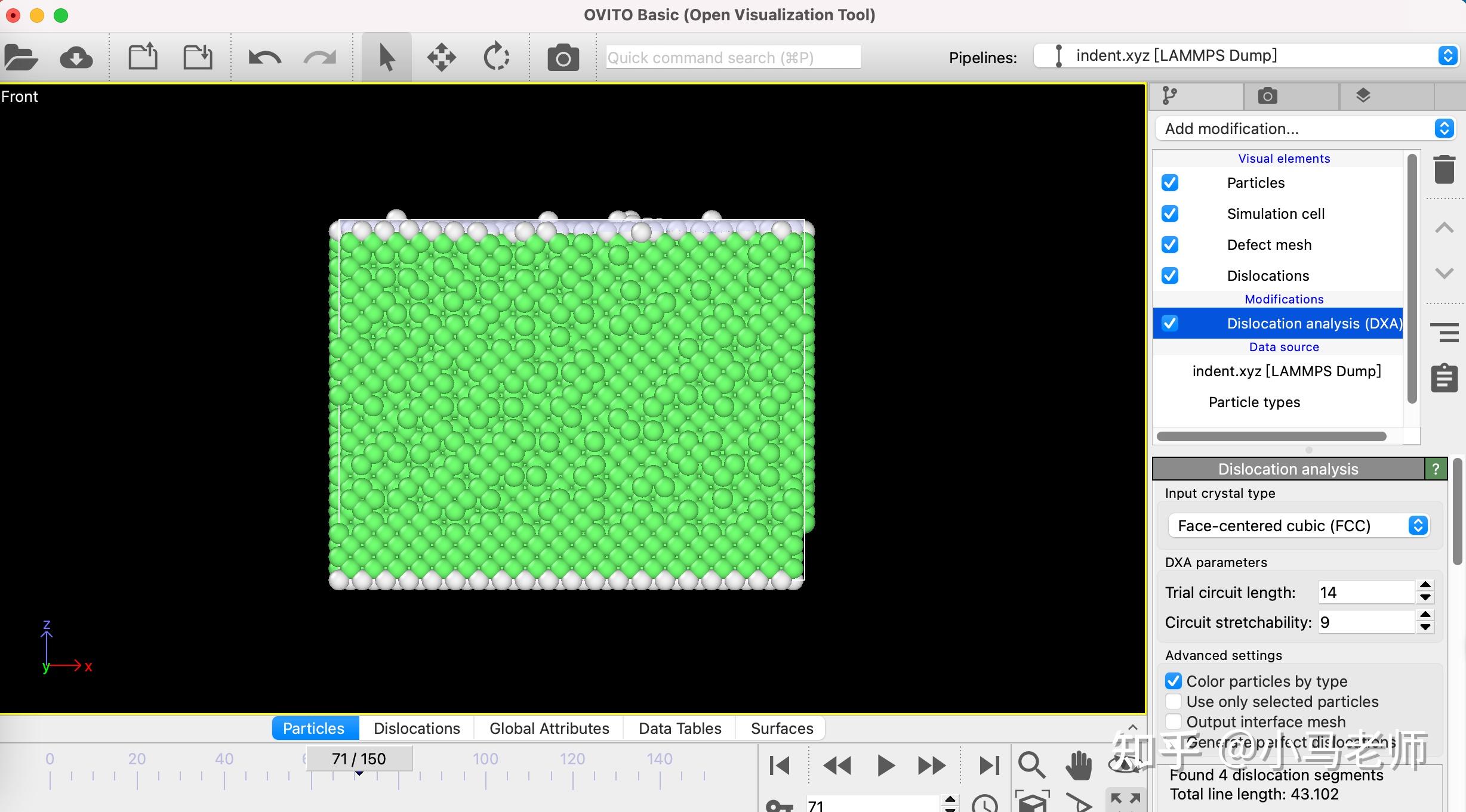 ovito显示位错和缺陷的一个小技巧 - 知乎