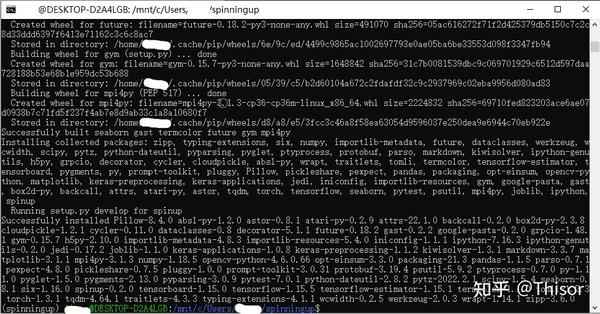[强化学习] 一步步教你如何在Windows 10上运行OpenAI Spinning Up - 知乎