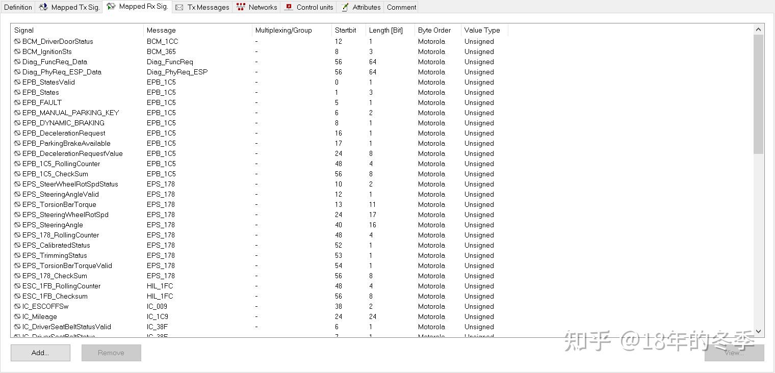DBC编辑问题记录-Rx Message信号无法增加问题 - 知乎