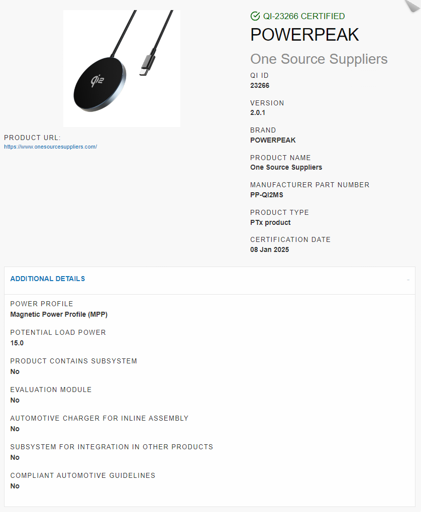 2025年1月Qi2认证产品汇总，三星手机加入Qi2生态 - 知乎