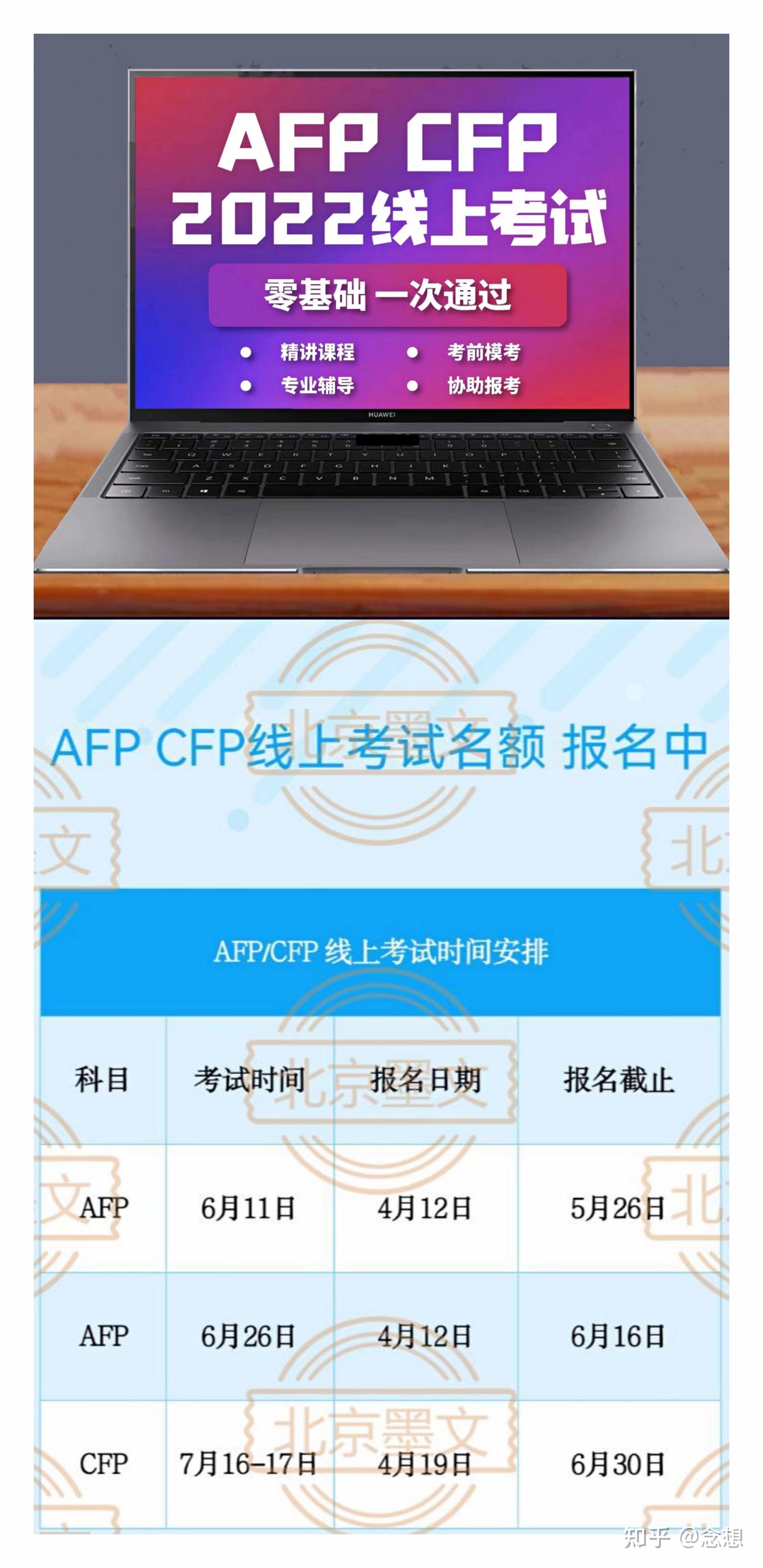 国际AFP CFP 唯一一次线上考试时间，希望你别错过 - 知乎