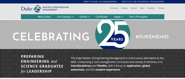 2023 VH Offer | Duke MEM！杜克大学工程管理硕士offer到手！ - 知乎