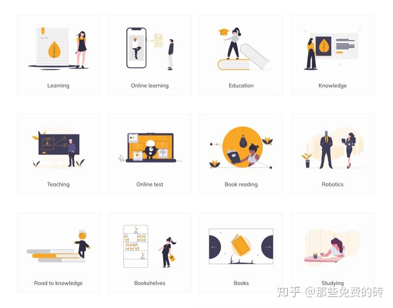 unDraw - App 和网站都在用的矢量插画图库，全都免费商用 - 知乎