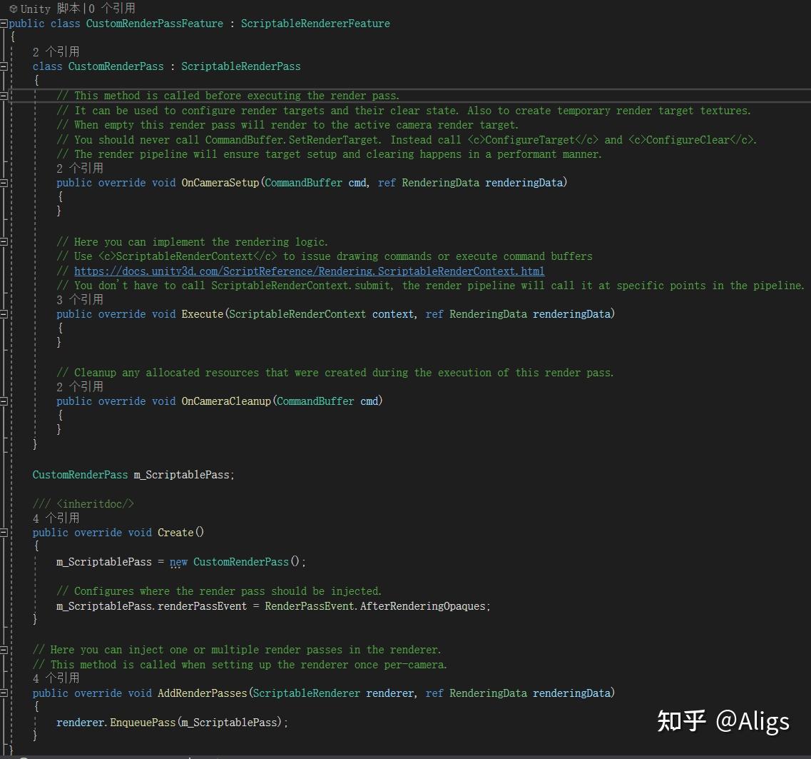 【Unity URP】源码梳理（七）：RenderFeature的使用与Pass所需要的流程 - 知乎