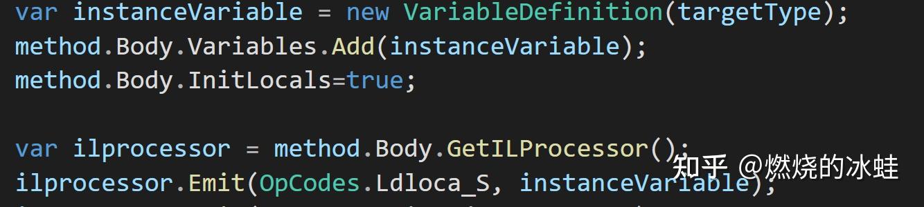 关于Mono Cecil中OpCodes.Ldloca_S的使用-笔记 - 知乎