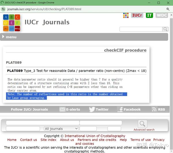 CheckCIF-B级警报PLAT089和PLAT090 - 知乎