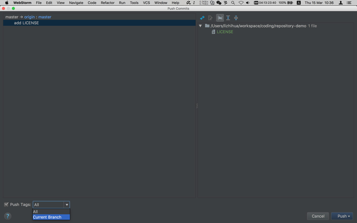 在 WebStorm 中熟练地使用 git - 知乎