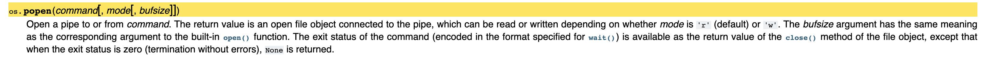 Python 中的 os.popen 函数 与 Pipe 管道的坑 - 知乎