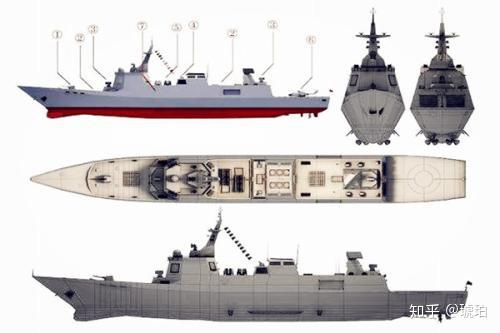 怎样从外观上区分052A/B/C/D? - 知乎
