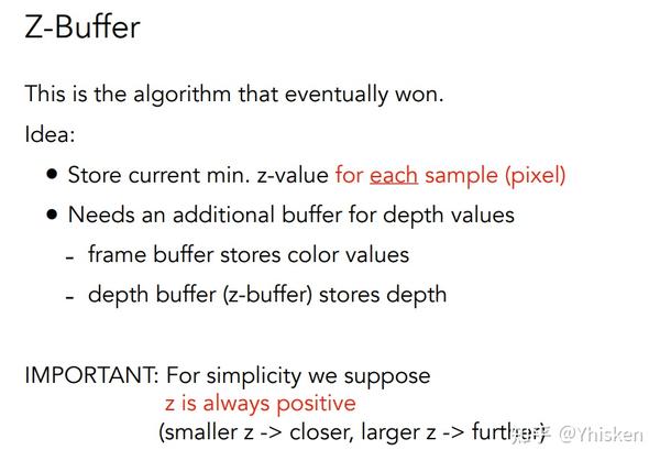 [计算机图形学|自学记录]可见性与遮挡,Z-Buffer - 知乎