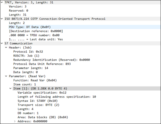 西门子S7通信协议抓包分析 - 知乎