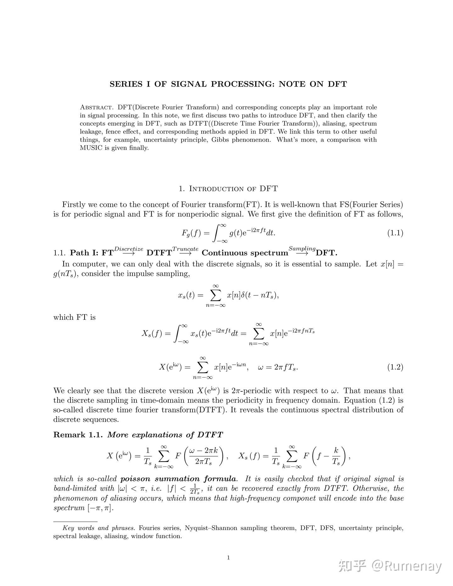 Note on DFT - 知乎