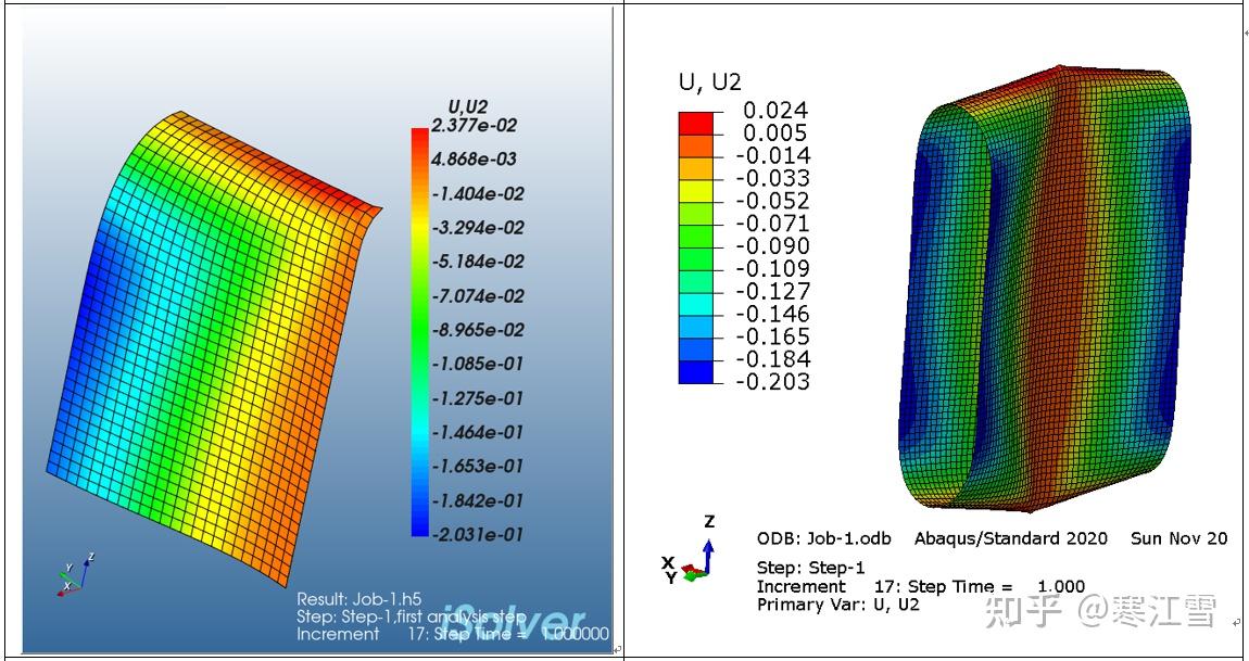 【iSolver案例分享40】壳单元几何非线性Benchmark校核01 - 知乎