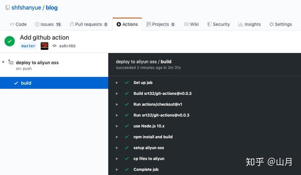 github actions 简易入门及自动部署博客实践 - 知乎