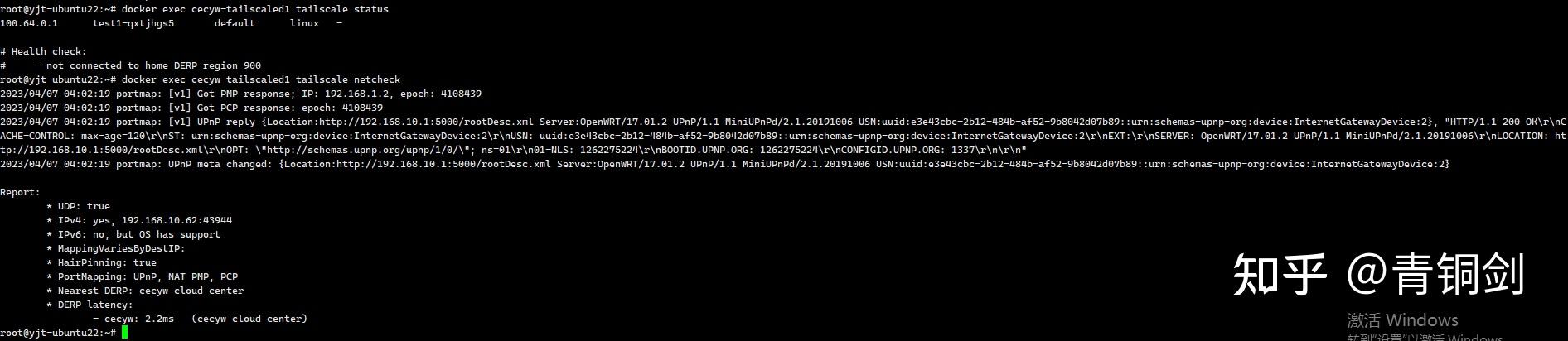 tailscale通过docker方式开启两个container - 知乎