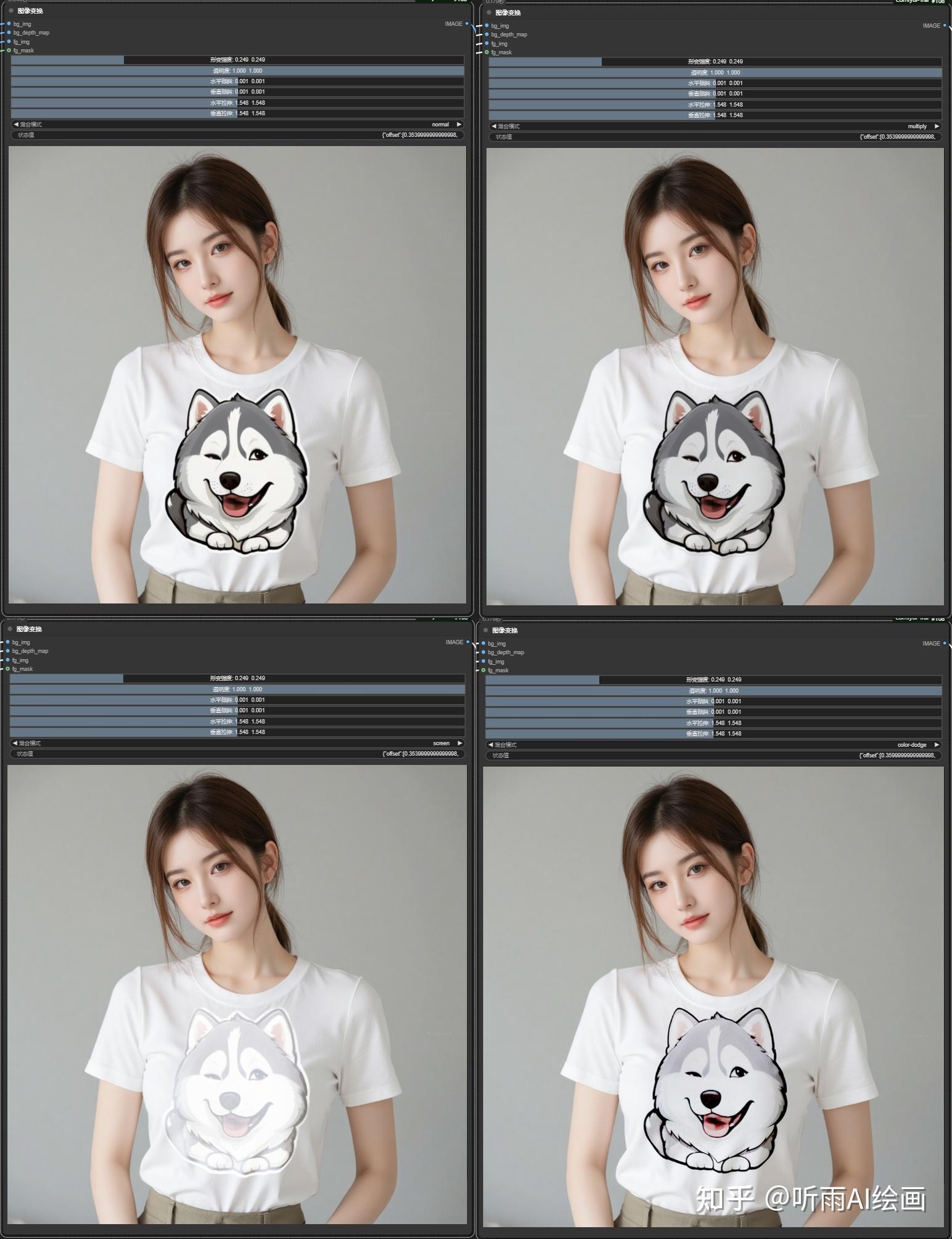 [ComfyUI]3步速成！零基础用贴图神器DIY搞定服装印花！ - 知乎
