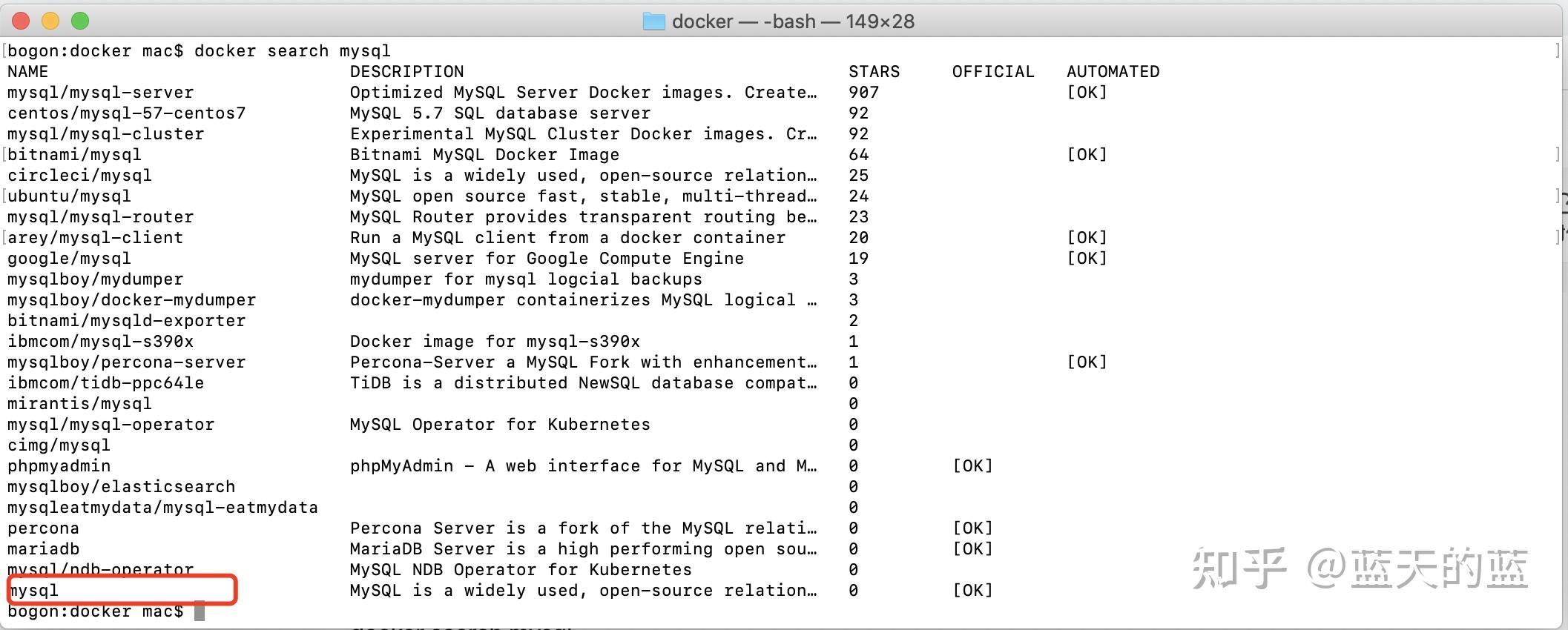 Docker mysql mac docker-mysql-mac
