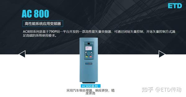 ETD AC800变频器可提供高精度的运动控制功能 - 知乎