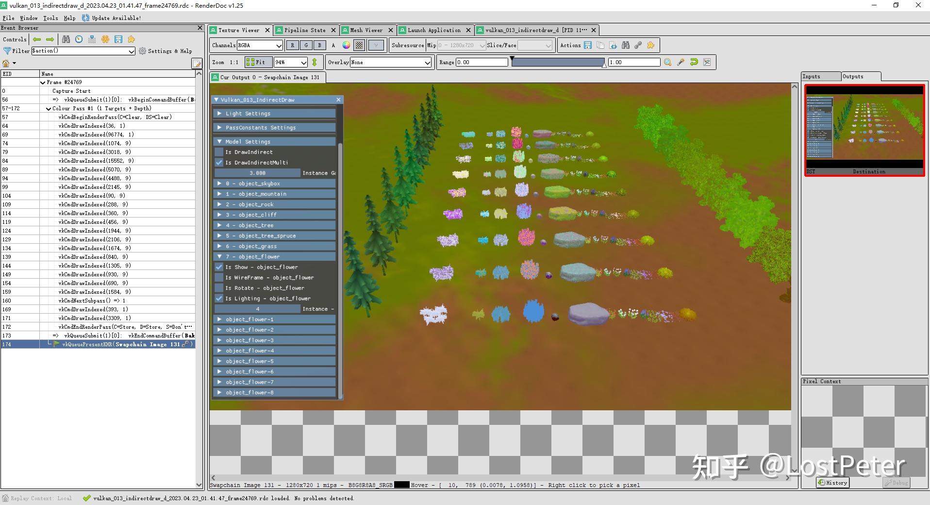 Vulkan学习例子013: vulkan_013_indirectdraw DrawIndirect/MultiDrawIndirect渲染 - 知乎