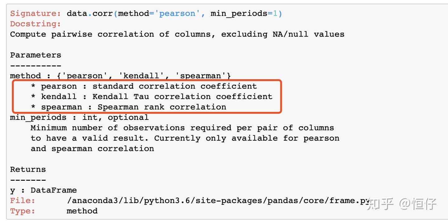 Pandas | dataframe.corr()仅返回部分列的问题 - 知乎
