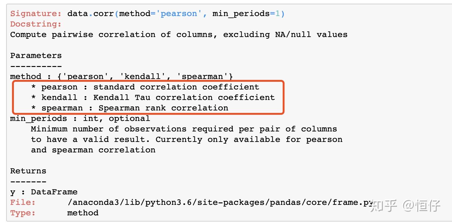 Pandas | dataframe.corr()仅返回部分列的问题 - 知乎