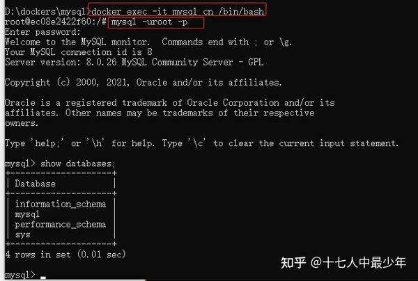 docker中安装mysql8(Windows平台) - 知乎