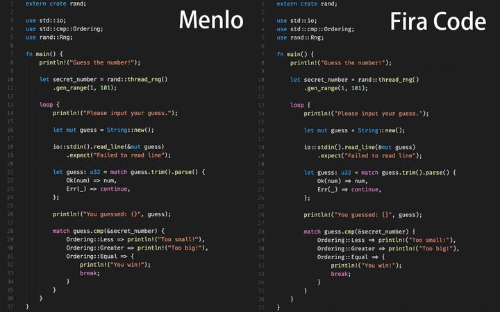 Fira Code: 一个有趣而实用的编程字体 - 知乎