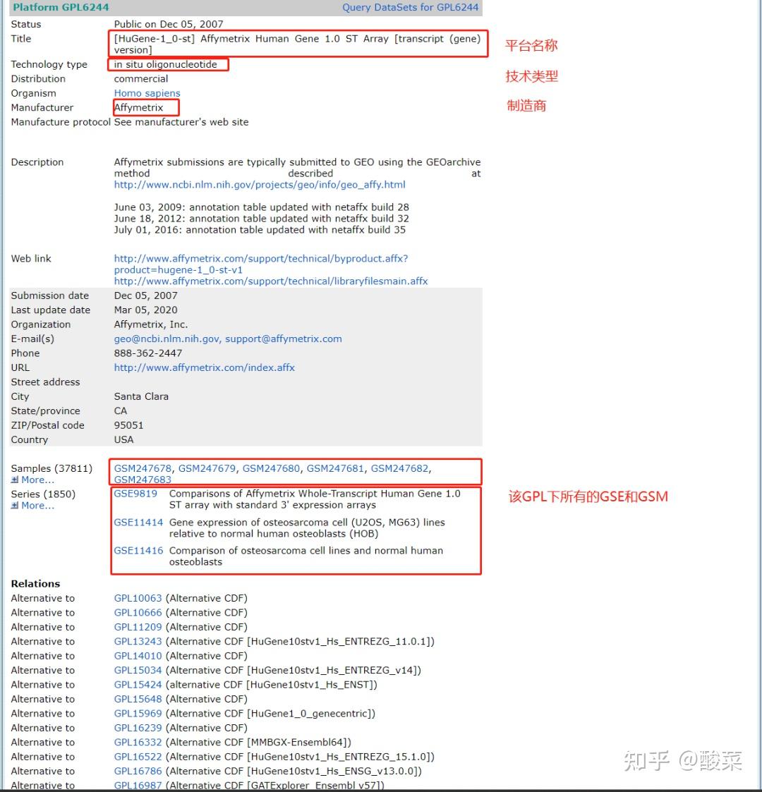 解螺旋酸菜：“这可能是我写过最好懂的的GEO数据库入门教程” - 知乎