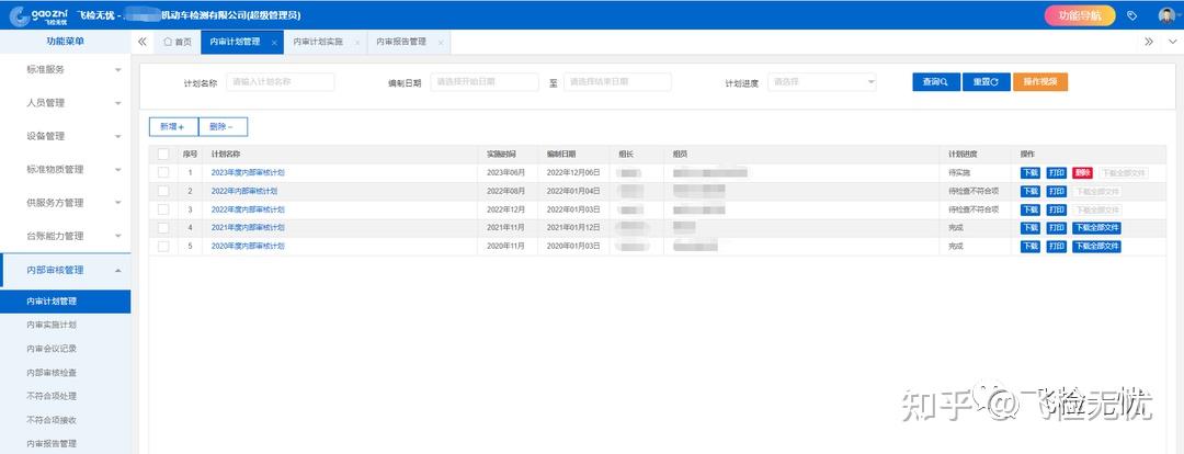 质量管理体系八大计划之内部审核计划 - 知乎