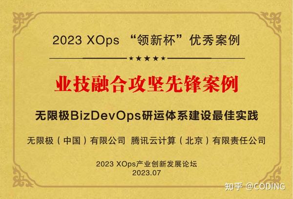 喜报｜ 无限极入选信通院 2023 XOps“领新杯”业技融合攻坚先锋案例 - 知乎
