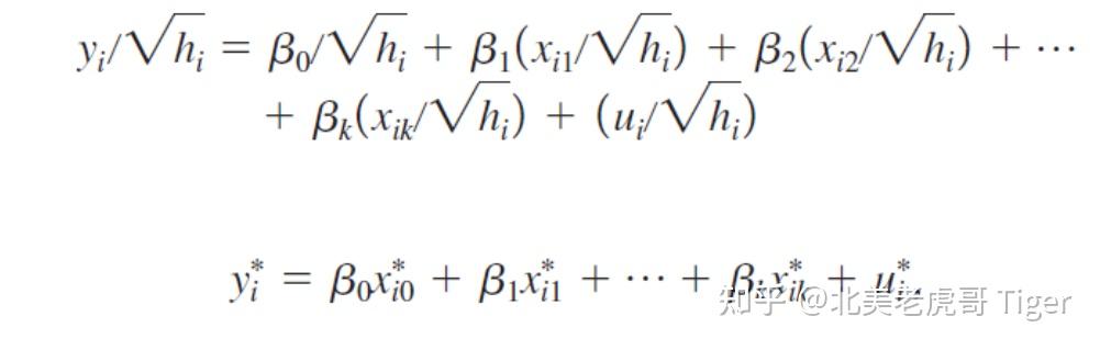 应用计量经济学 · 第九章: 异方差性 · 第二节: 加权最小二乘法 (WLS) - 知乎