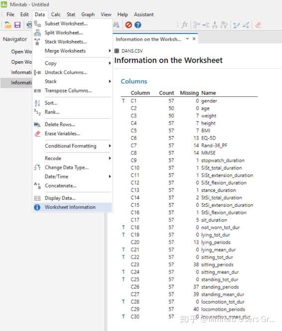 准备和导入 EXCEL 数据到 Minitab 统计分析 软件基础操作指南 - 知乎