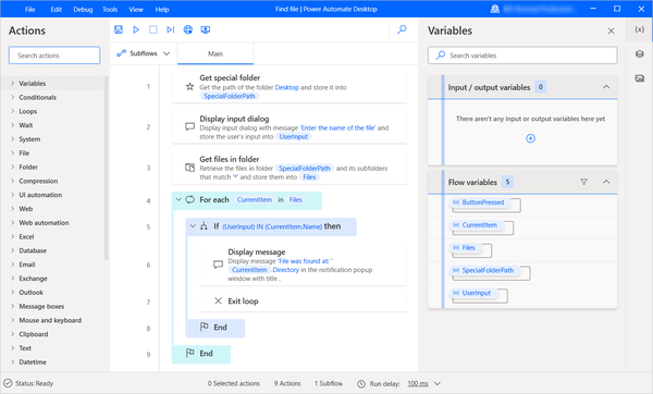 微软Power Automate Desktop 使用循环 - 知乎