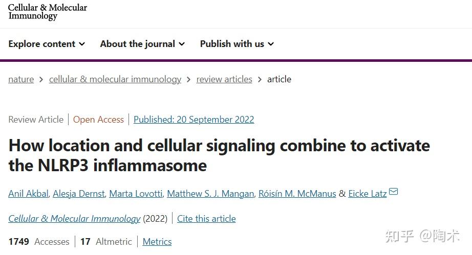 科“炎”直通车丨NLRP3炎性小体激活调控与靶向药物研究综述——陶术化合物库 - 知乎