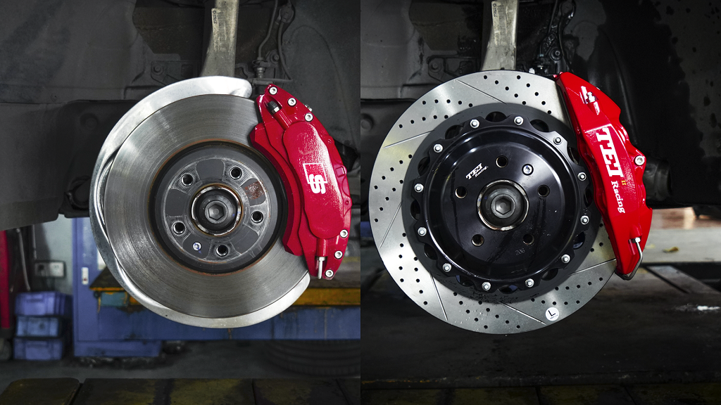 打造个性酷车，奥迪A4L&A3刹车改装案例，升级TEI四活塞刹车套装 - 知乎