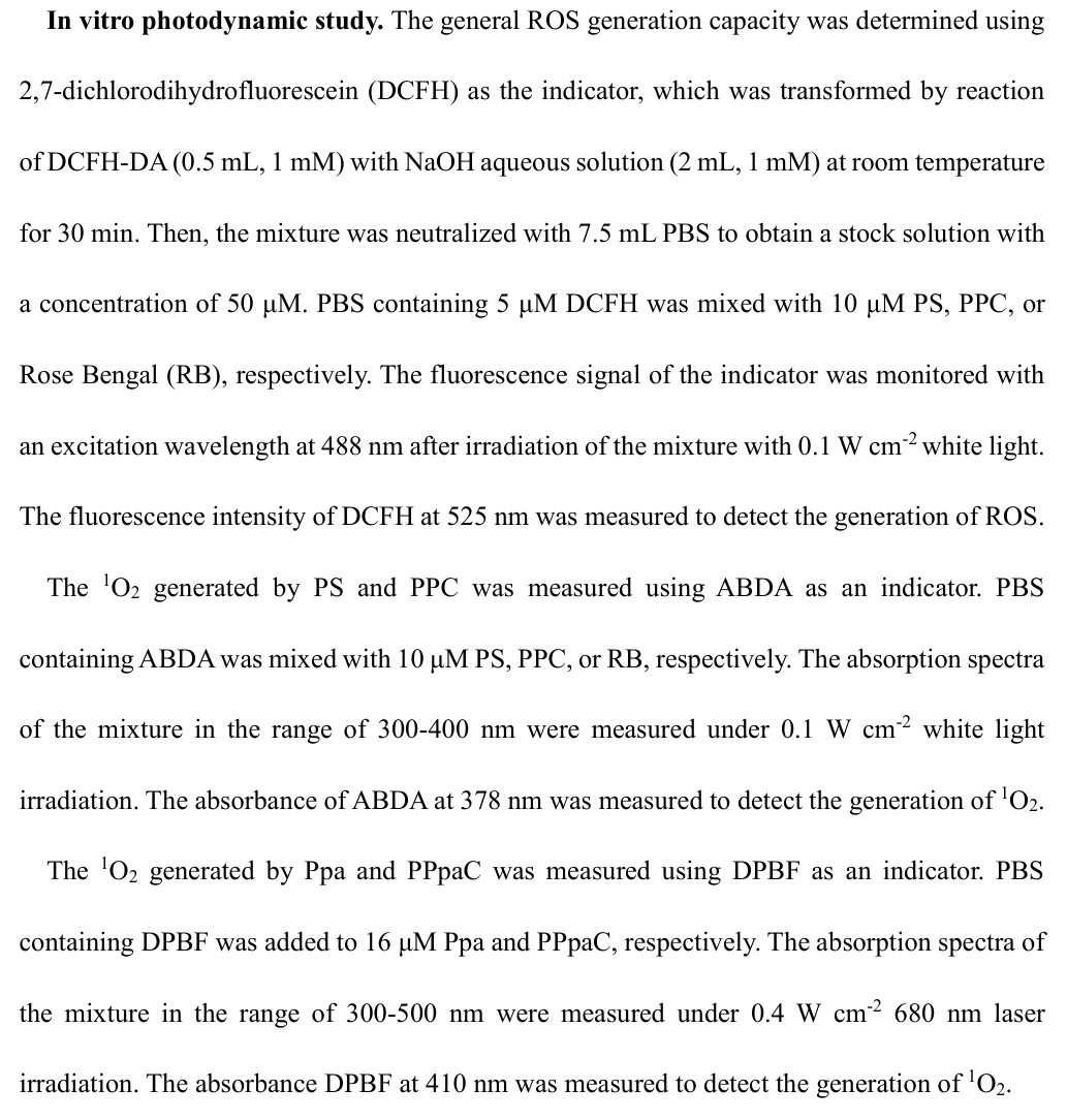 【实验步骤】DCFH、ABDA、DPBF和ESR测ROS种类 - 知乎