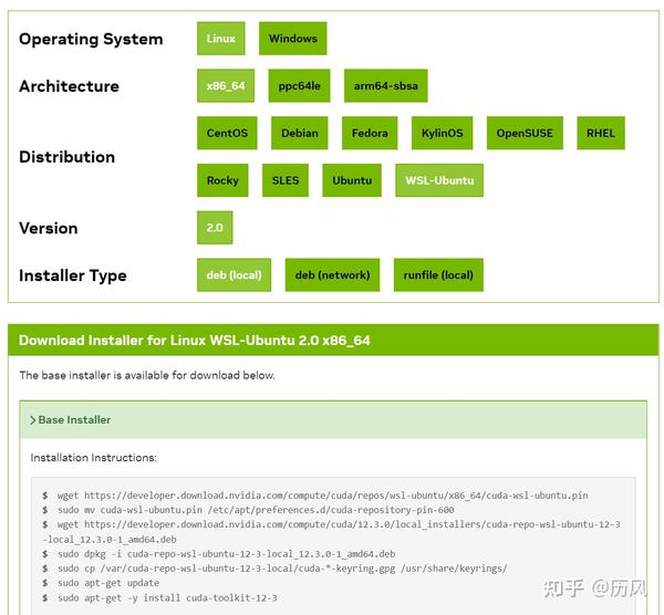 Windows下安装WSL2并配置Cuda、Miniconda和 Torch - 知乎