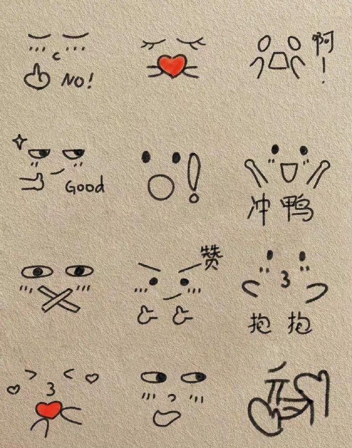 一些可以画在笔记上的可爱简笔画! 知乎