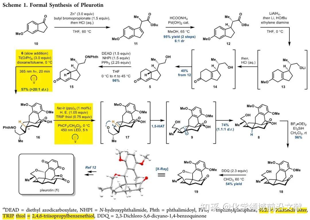 JACS：PEDA反应和C-H差向异构化实现Pleurotin的高效合成 - 知乎