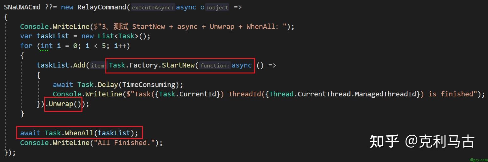 对于 C# 中 Task 的 StartNew 与 WhenAll 相互配合的实验 - 知乎