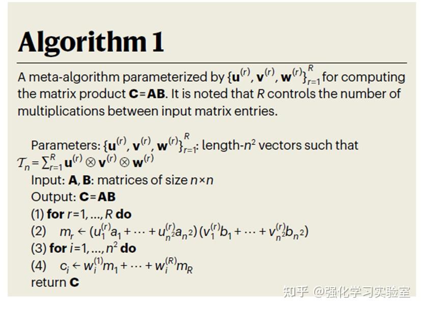 论文分享：Discovering faster matrix multiplication algorithms with reinforcement learning ...
